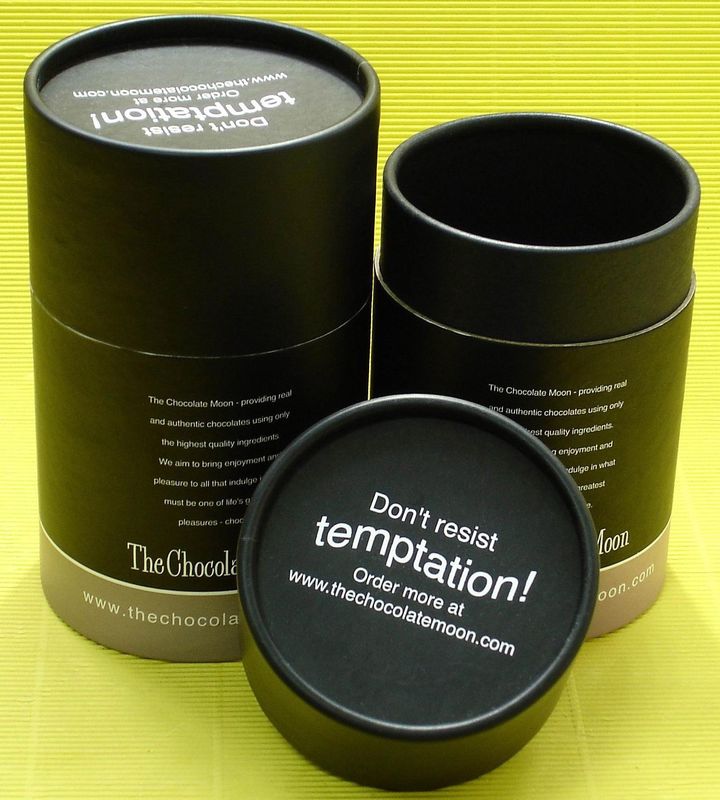 Customized Black Non Toistic Rigid Cardboard Telescoping Paper Tube Box